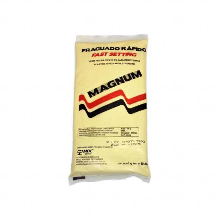 Magnum Fraguado Rapido, Yeso piedra Amarillo :: Prodemdental
